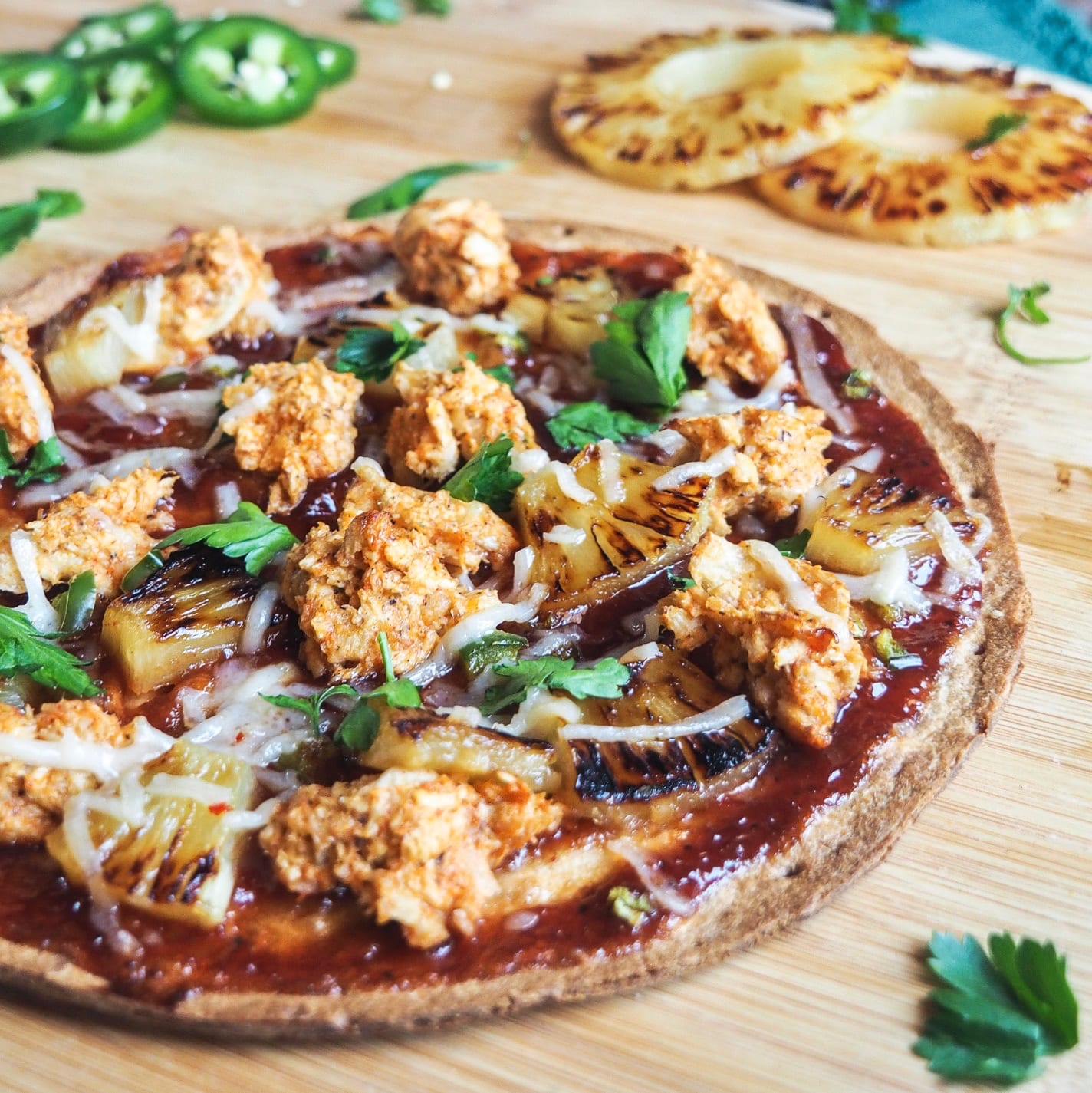 Plant-Based Sweet Heat BBQ Chicken Pizza - Hungry Planet